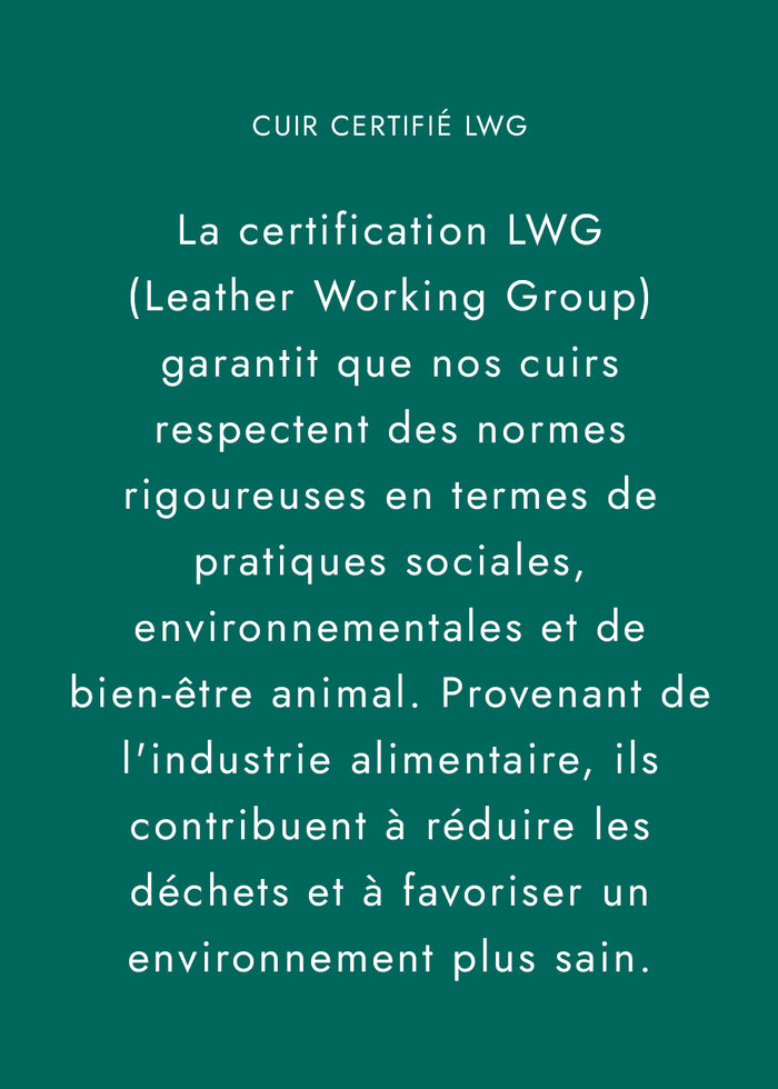 Sélection cuir LWG - La Fée Maraboutée
