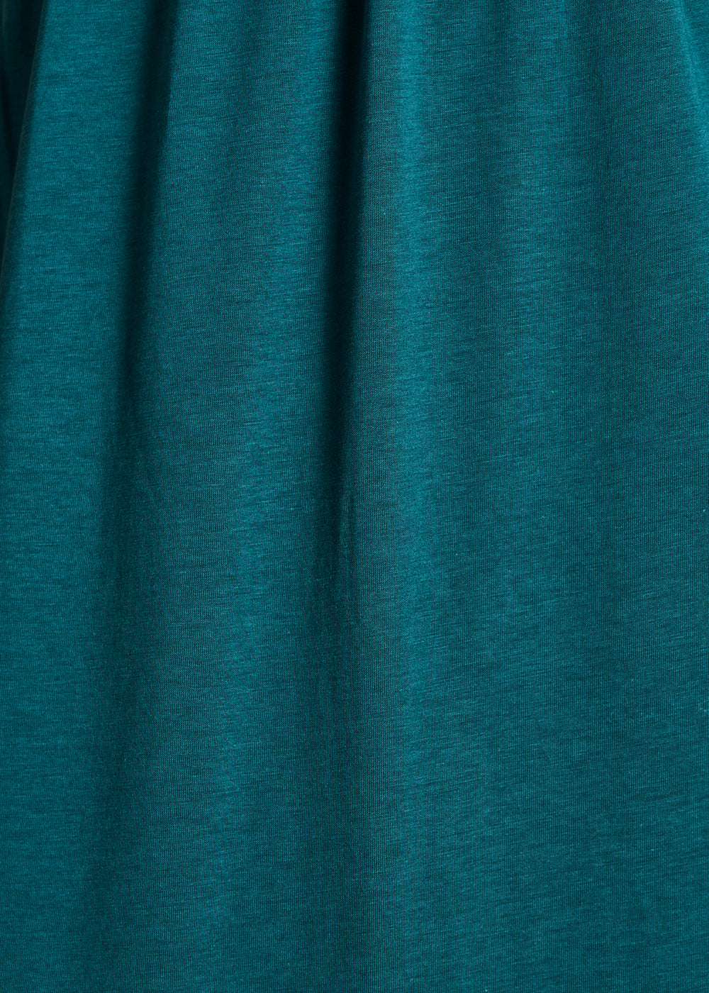 Petrol blue fluid mid-length dress with V-neck in lyocell - La Fée ...