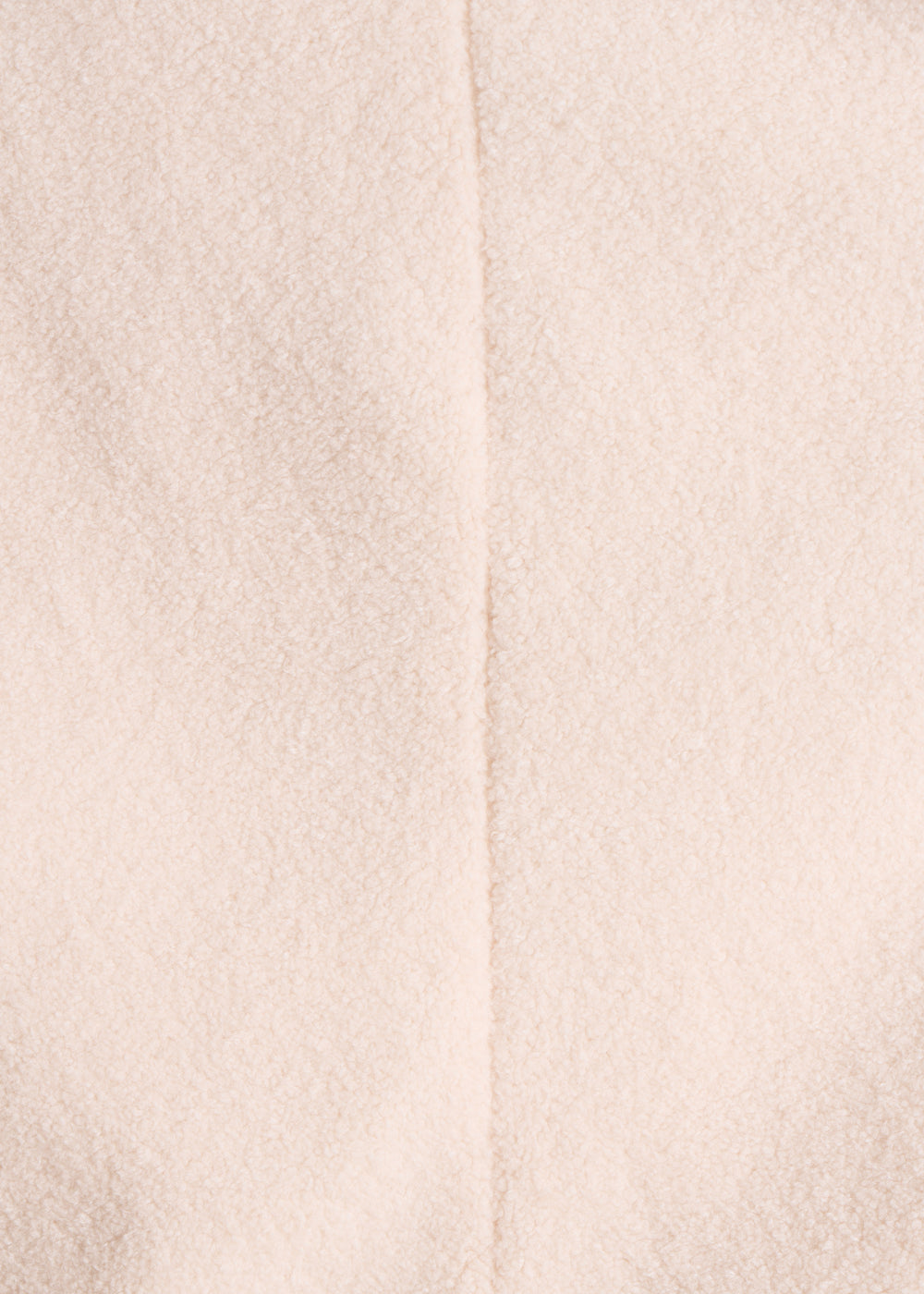 3/4 length pea coat in ecru boucle fabric - La Fée Maraboutée