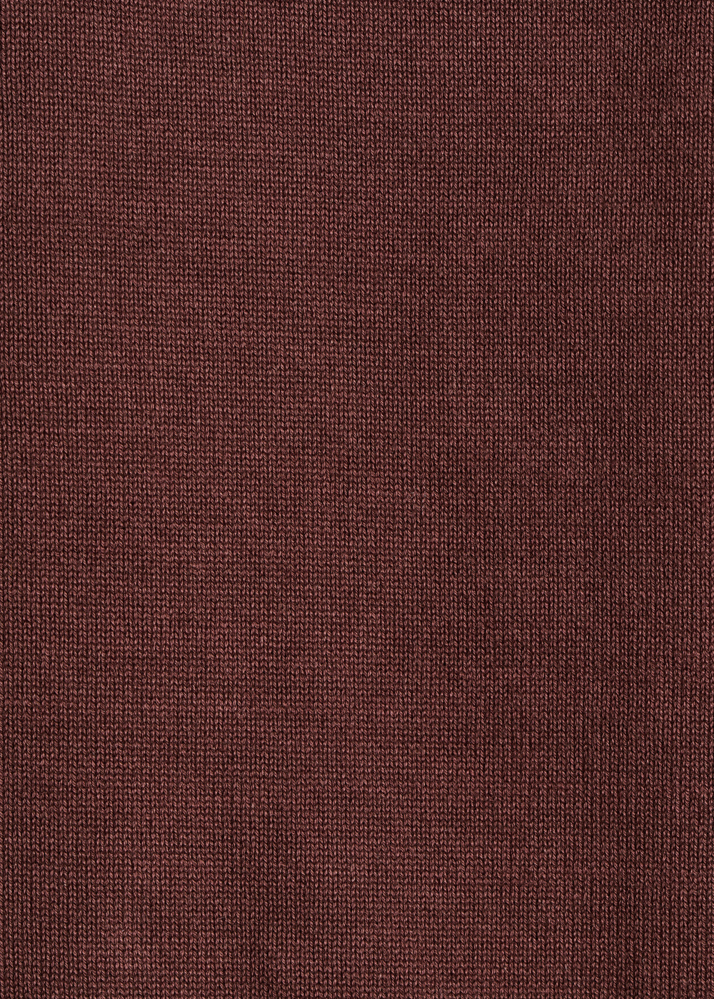 Brown short-sleeve crochet knit sweater - La Fée Maraboutée