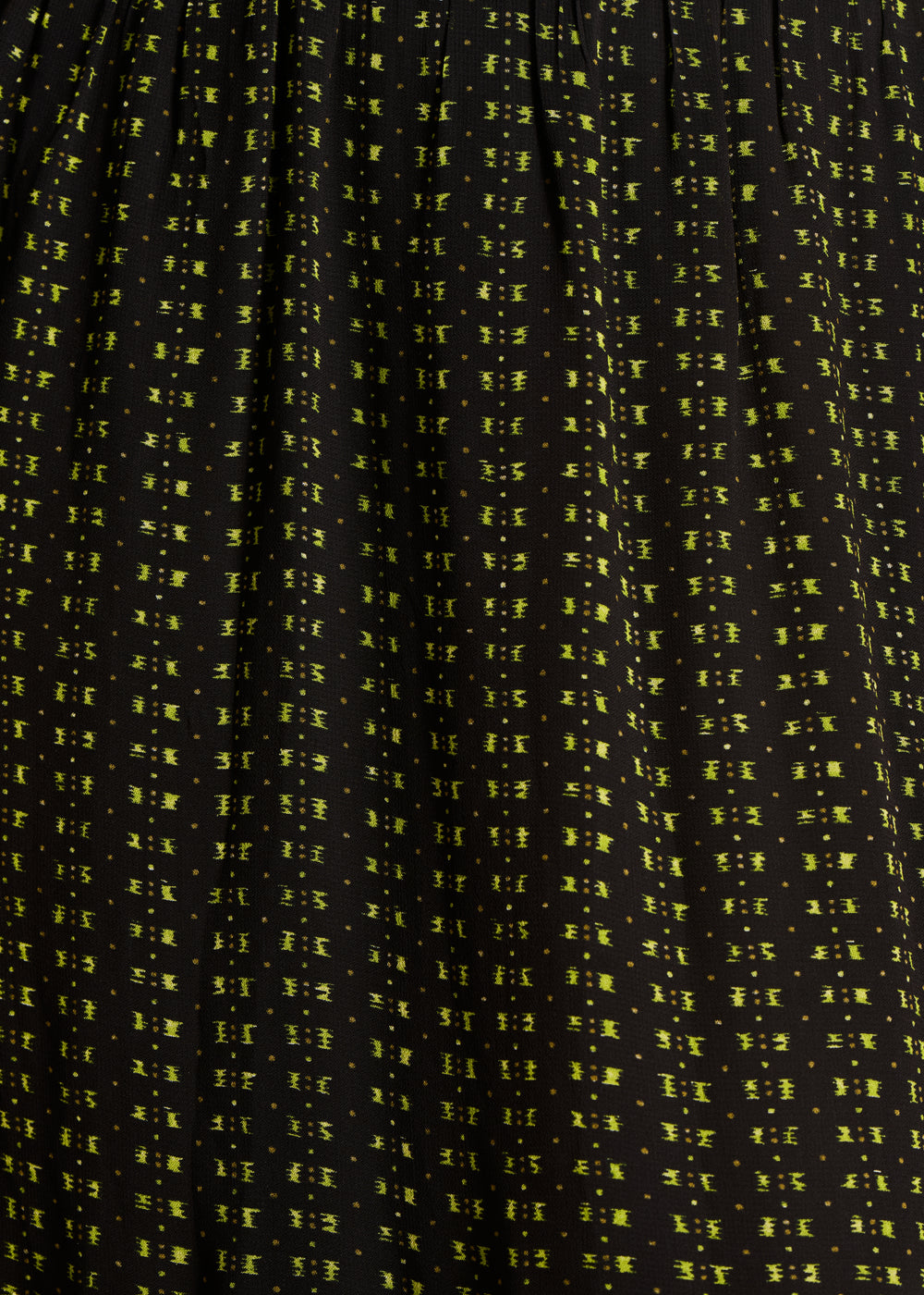 Robe longue cintrée kaki imprimée à manches longues - La Fée Maraboutée